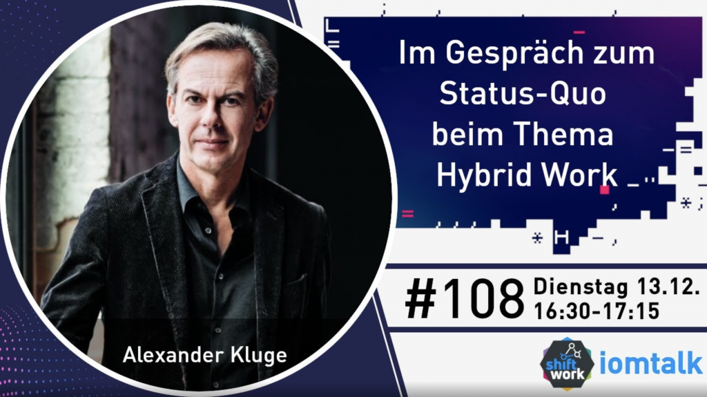 #IOMtalk mit Alexander Kluge - kluge+konsorten